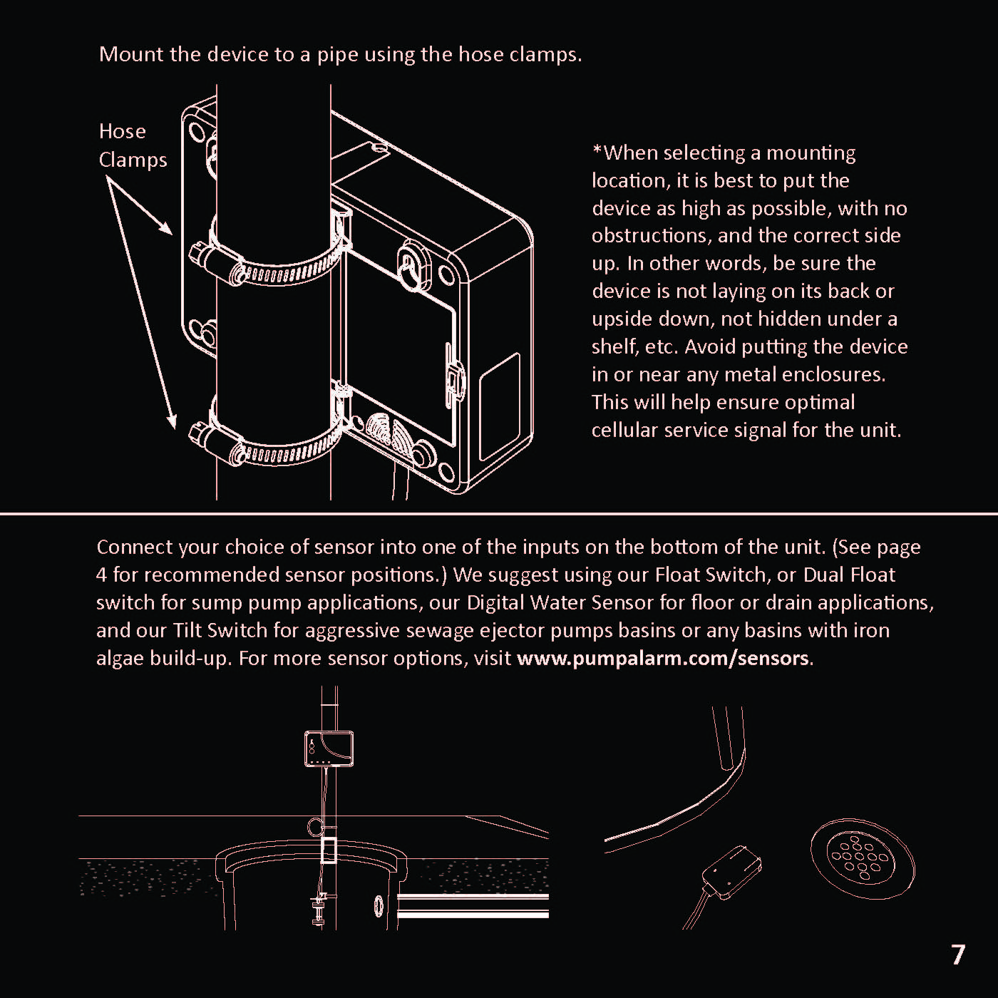 Hose Clamps & Zip Ties | PumpAlarm