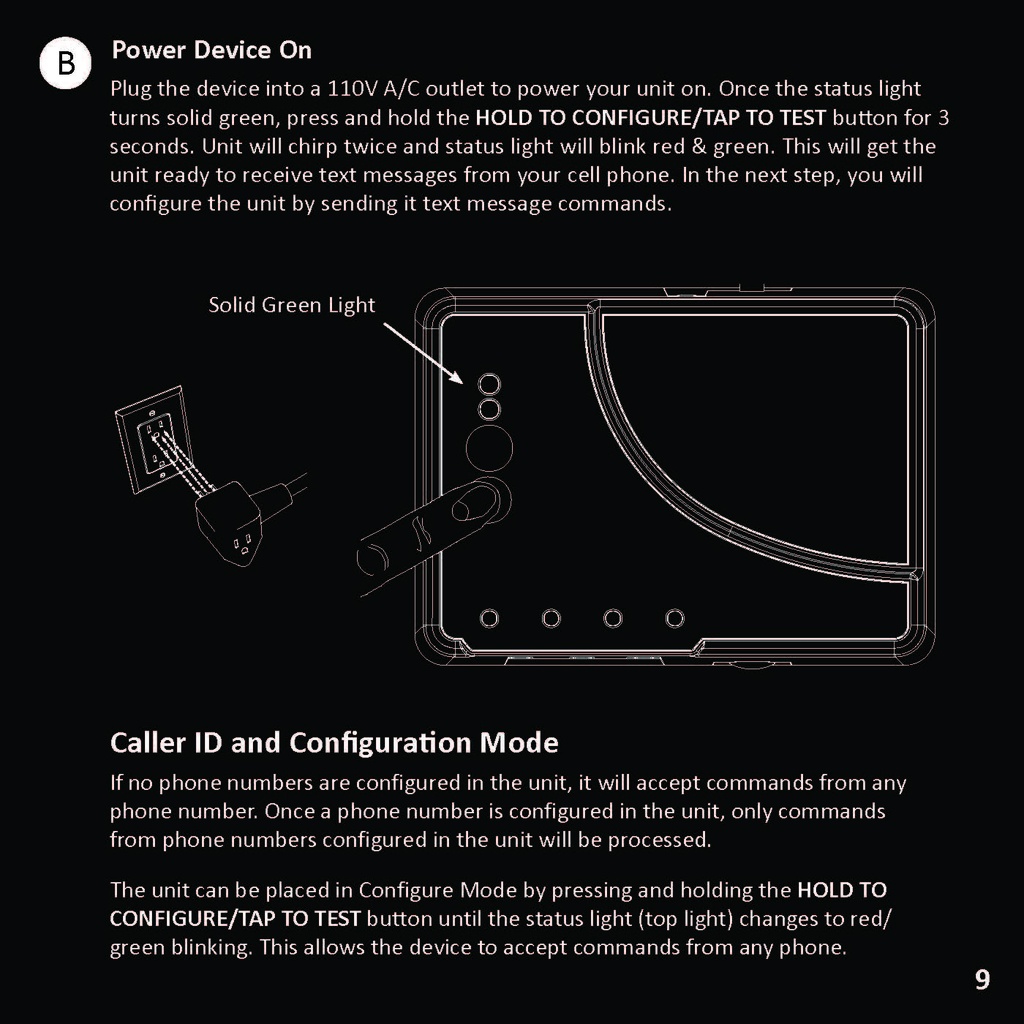 Power Device On/Caller ID | PumpAlarm